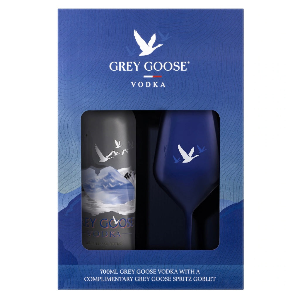 Grey Goose 700ml Vodka & Spritz Goblet Gift Pack – Bains Liquor