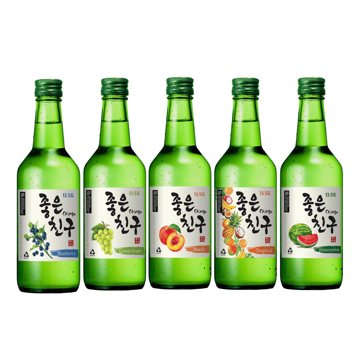 Chingu Korean Soju Mixed Party Pack 5 x 360ml – Bains Liquor