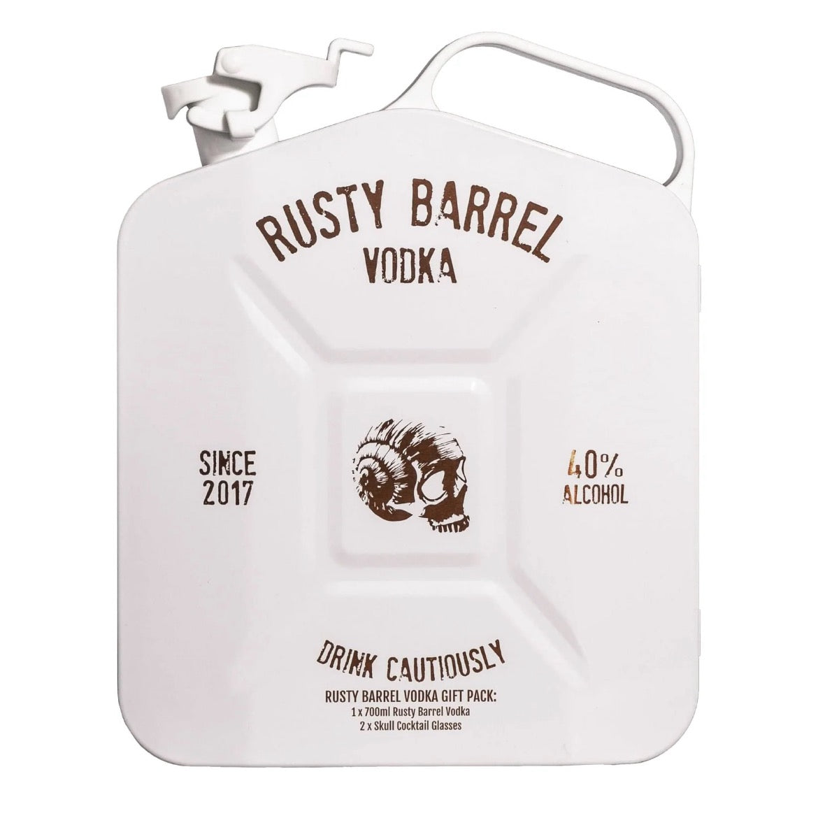 Rusty Barrel Vodka White Jerry Can Gift Pack 700ml – Bains Liquor
