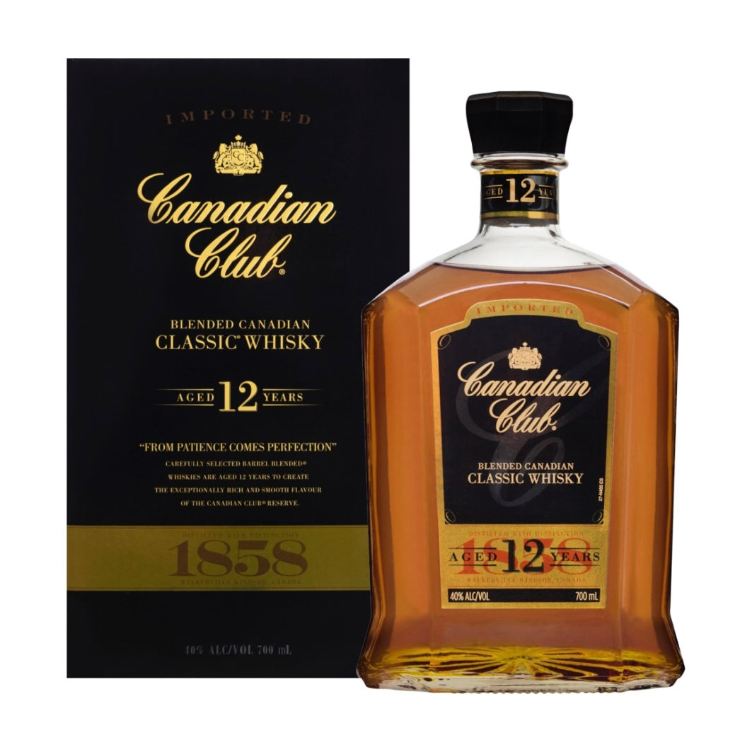 Canadian Club 12 Year Old Classic Blended Whisky - Old Bottling – Bains ...
