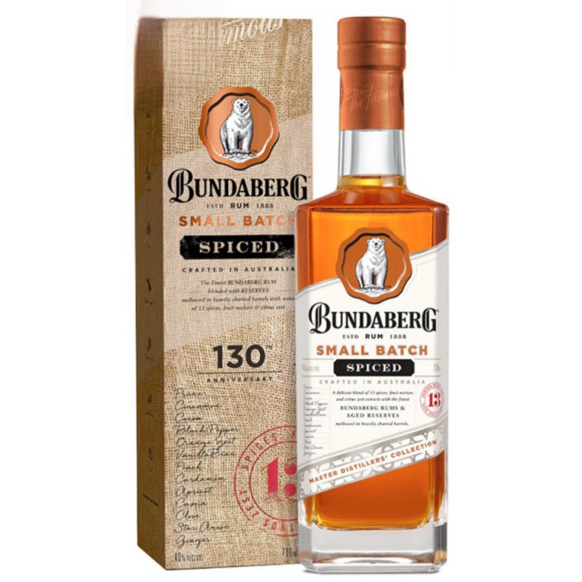 Bundaberg Master Distillers 130th Anniversary Spiced Small Batch Rum 7 ...