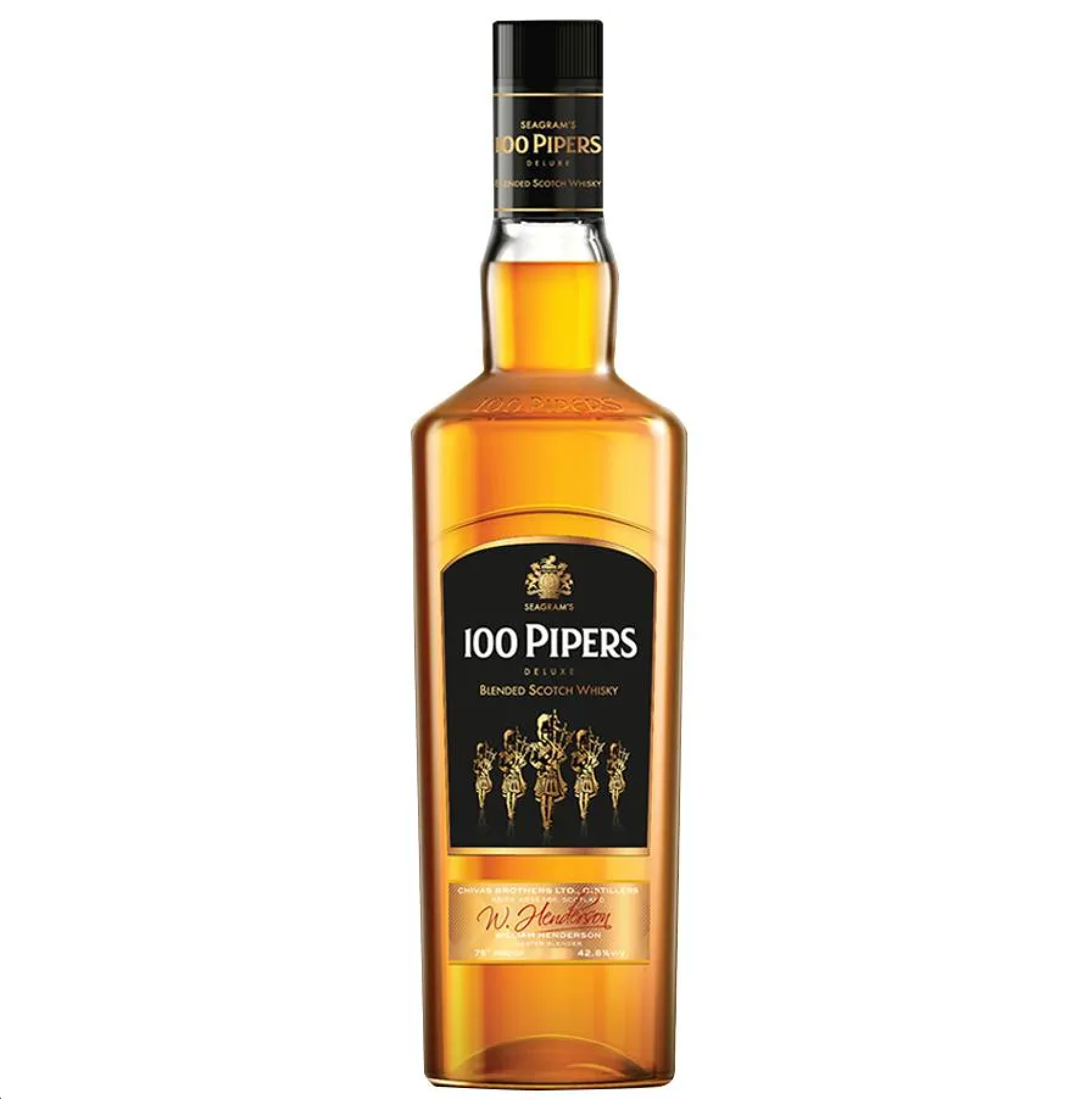 100 Pipers Deluxe Blended Scotch Whisky 750ml – Bains Liquor