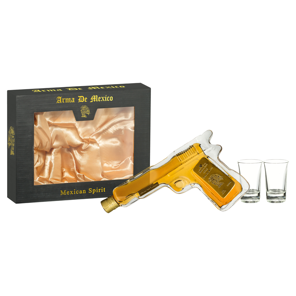 Arma De Mexico Gold Mexican Tequila Gun 200ml – Bains Liquor